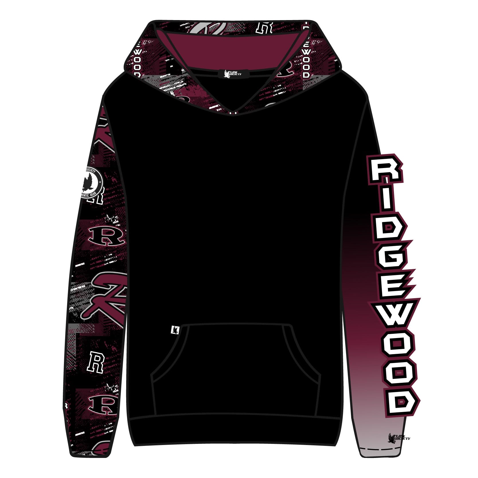 Youth & Adult Ridgewood Black Hoodie – Flow Society