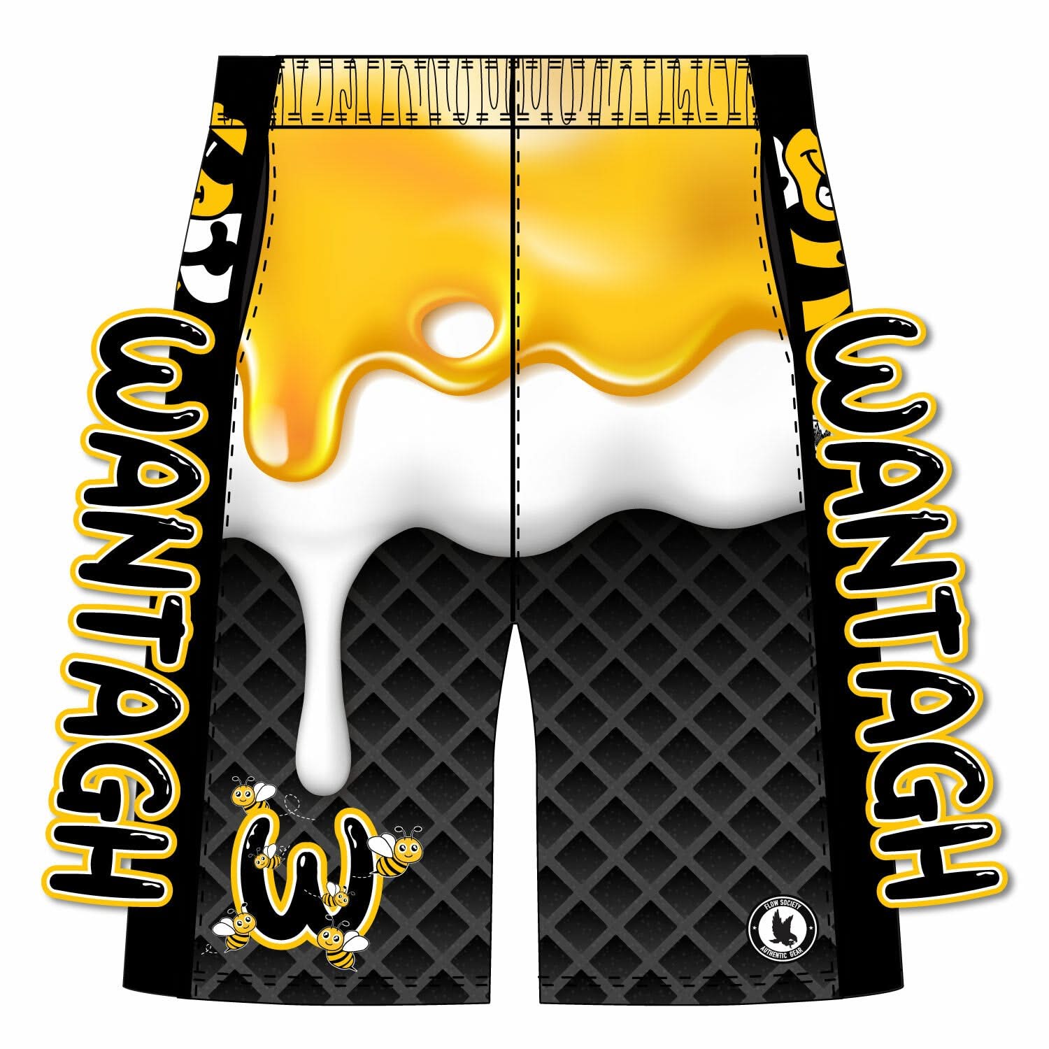 Boys & Mens Wantagh Bees Ice Cream Drip Short Classic – Flow Society